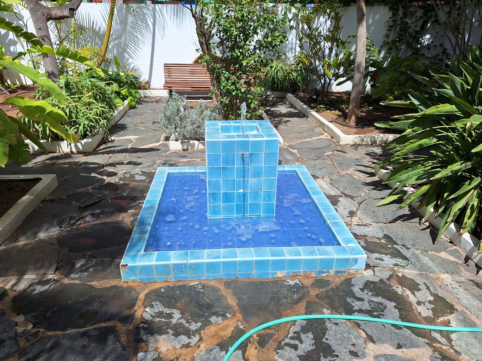 La fuente azul de la Casa-Museo Antonio Padrón luce como nunca tras su ...